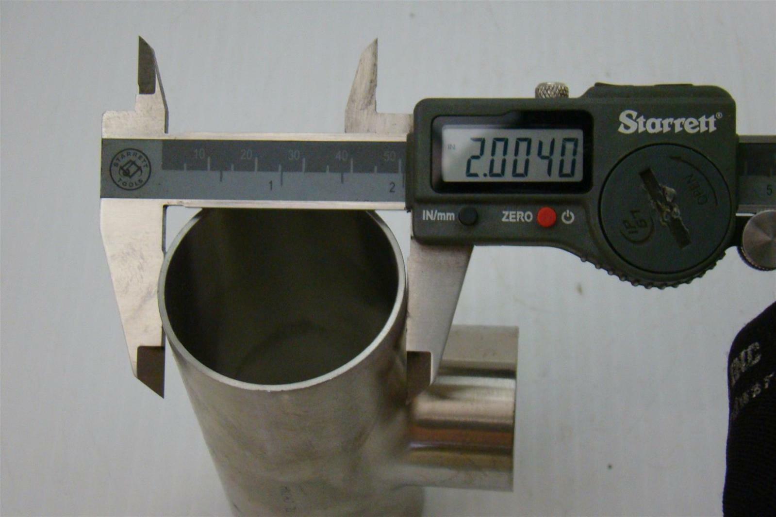 2" x 1-1/2" Stainless Steel Tri Clamp Sanitary Reducing Tee Weld End ...