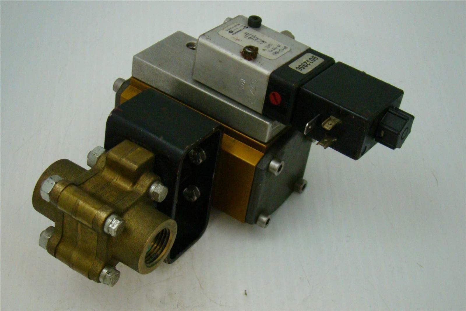 Flowserve Worcester Controls 80psi Pneumatic Actuator Brass Valve 05F ...