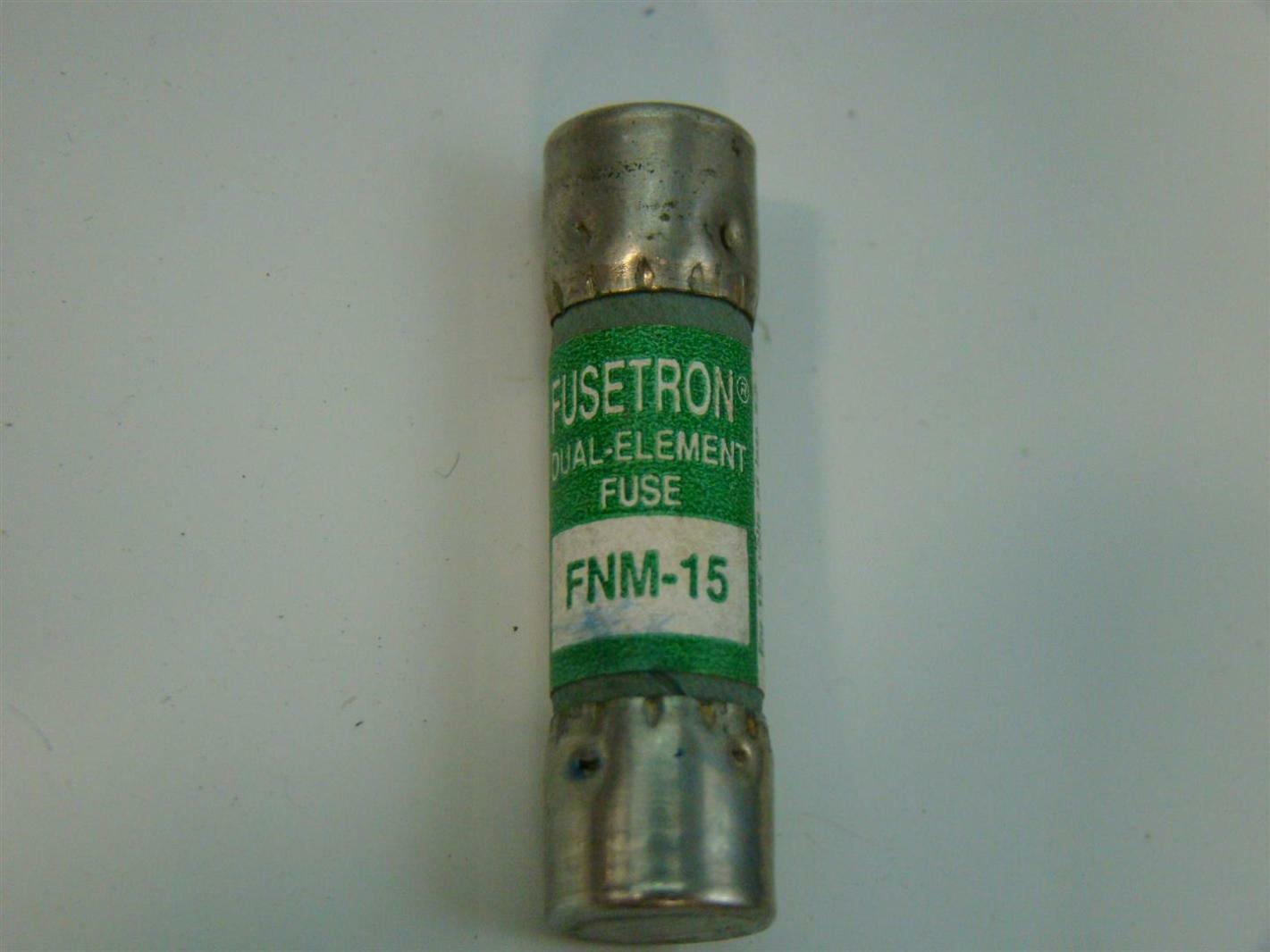 Bussmann Fusetron Dual Element Fuse, FNM-15 | Joseph Fazzio, Incorporated