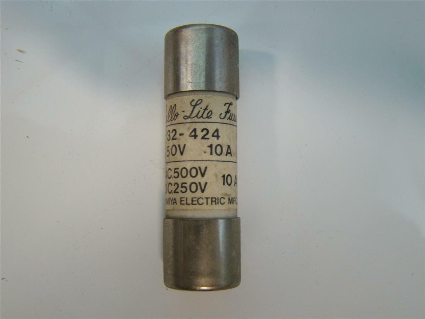 Utsunomiya Electric NC1 10A AC 500V DC 250V Cello-Lite Fuse NC1 Lot of ...