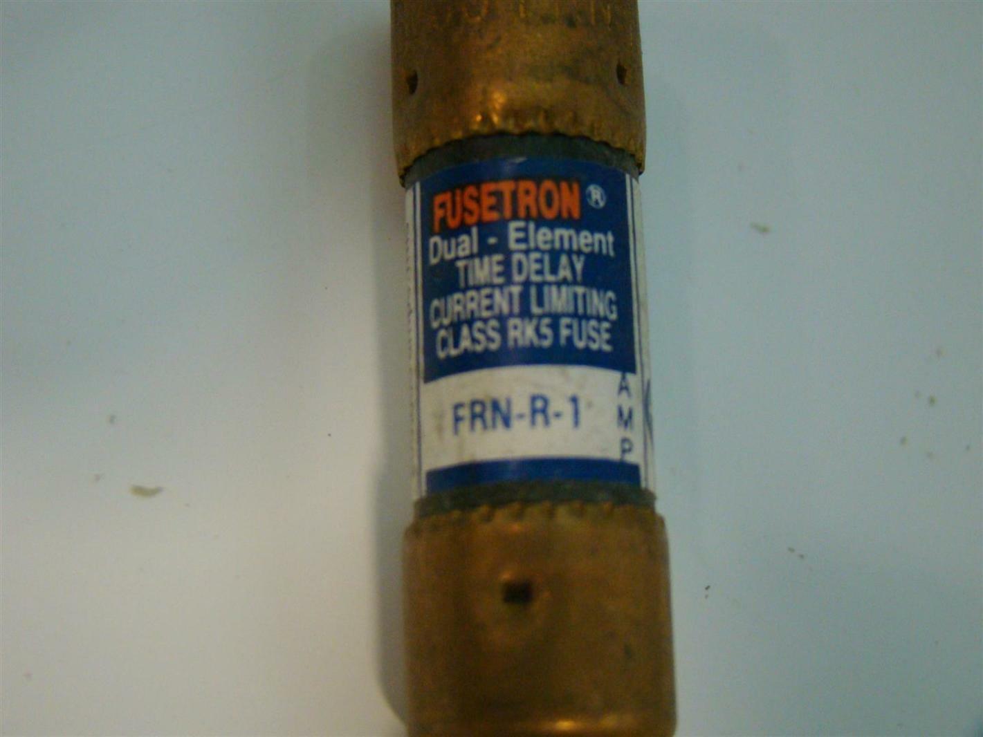 Bussmann Fusetron Fuse 1 Amp 250 Volt Dual-Element Time Delay Current ...