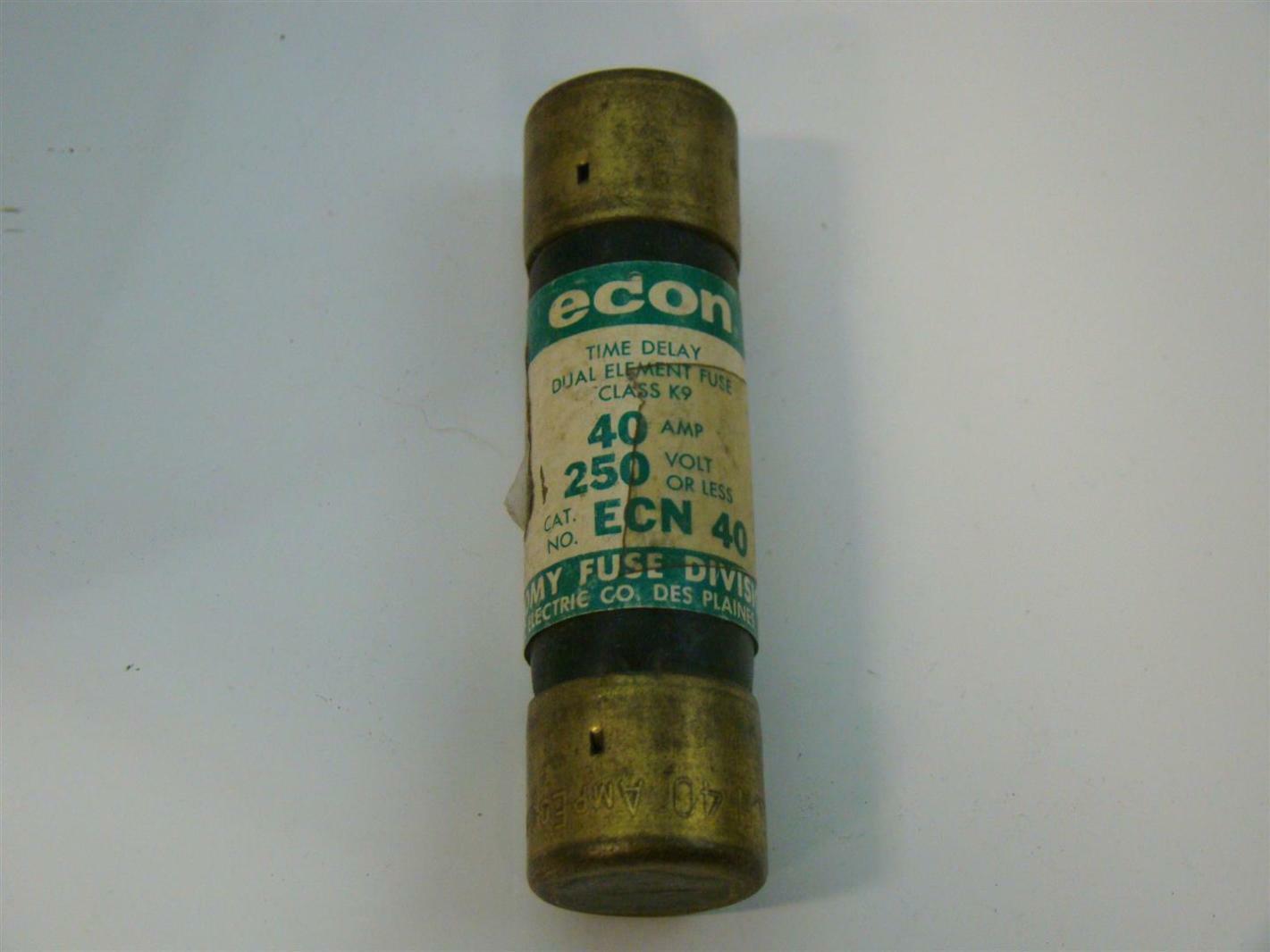 Federal Pacific Econ 250v dual element TD fuse ECN-40 | Joseph Fazzio ...