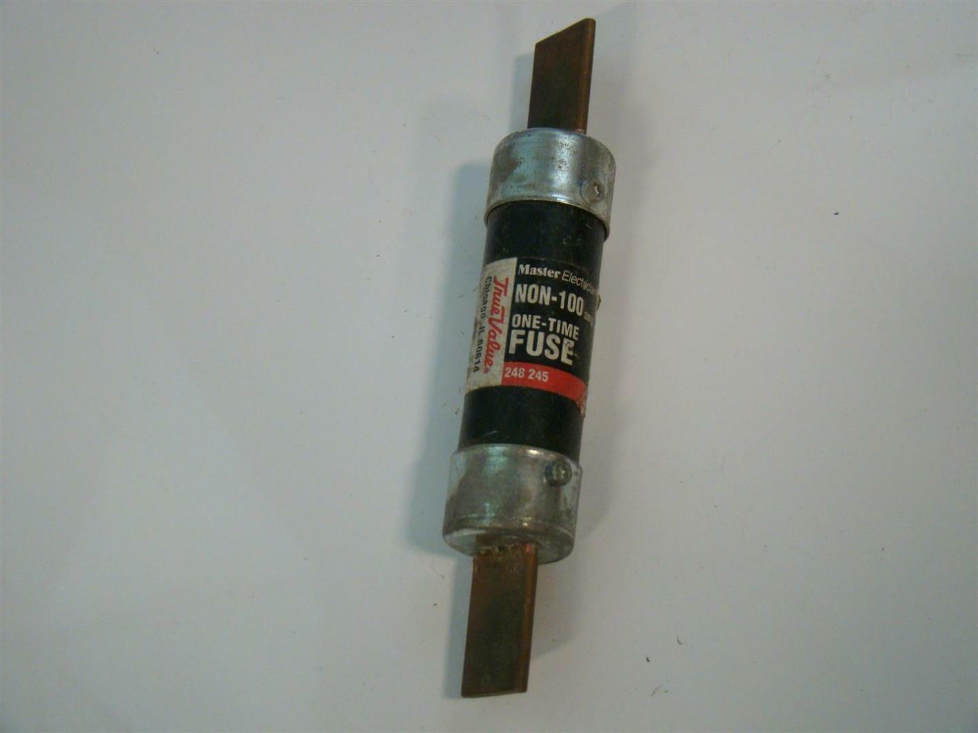 True Value Master Electrical One Time Fuse Non-100 | Joseph Fazzio ...