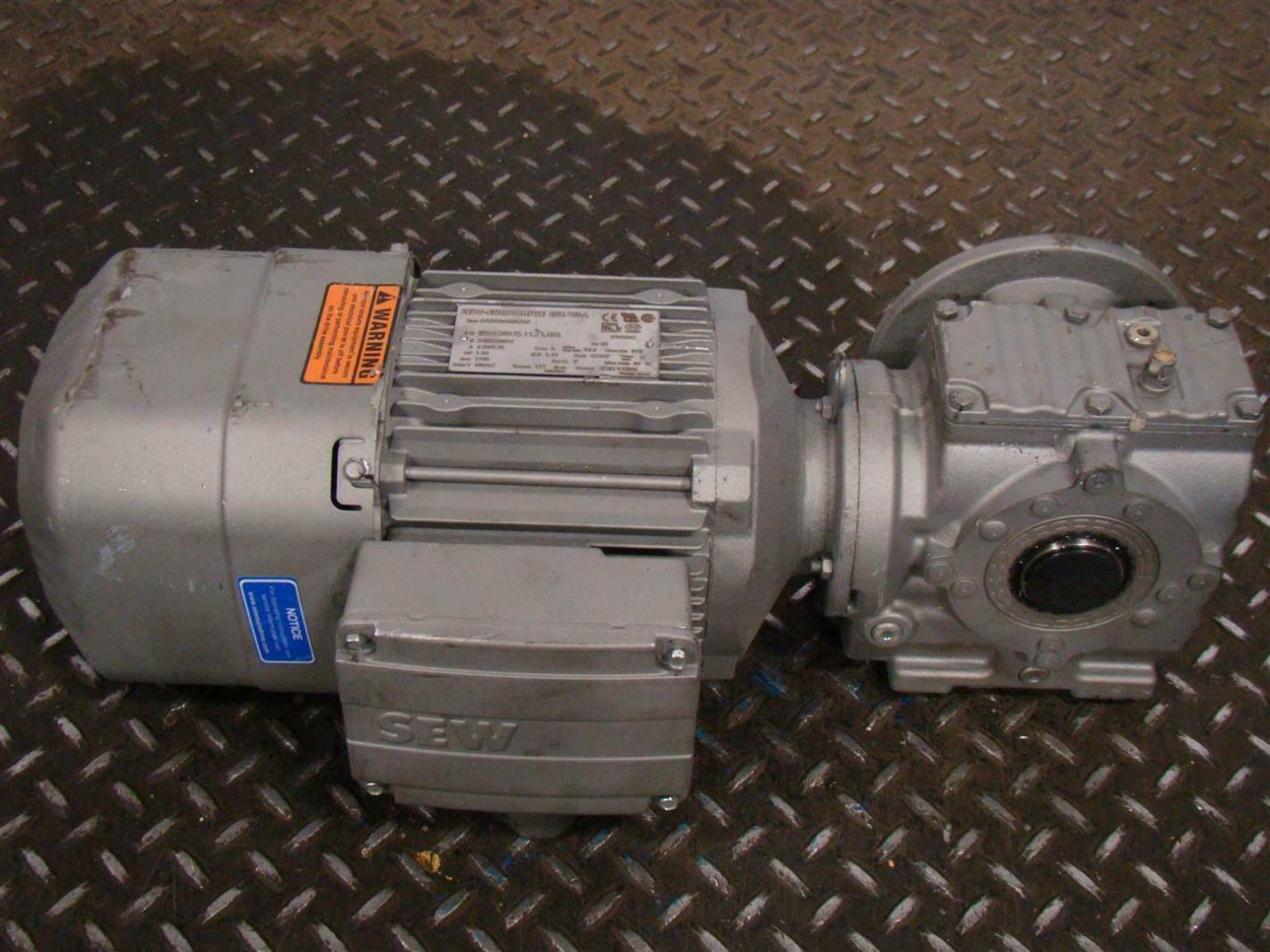 Sew-Eurodrive Electrical motor 230/460V 4.5/2.25A 1.5HP 1740Rpm ...