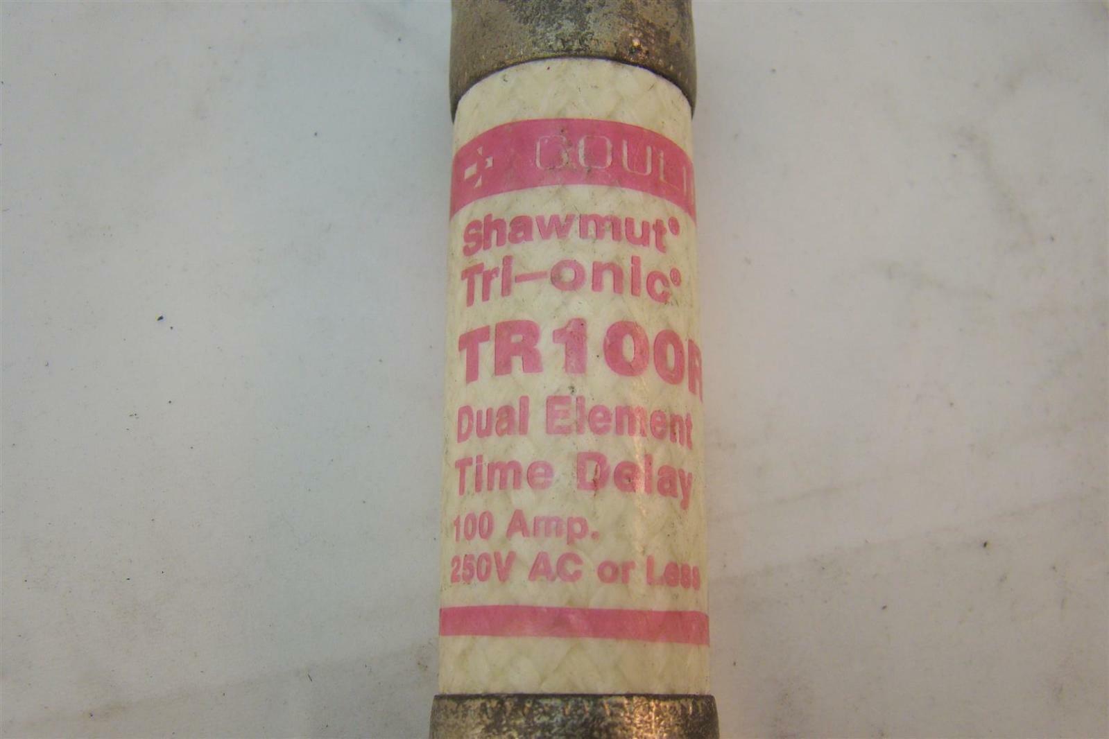 Shawmut TR100R 100amp 250VAC Class RK5 Fuse TR100R | Joseph Fazzio ...