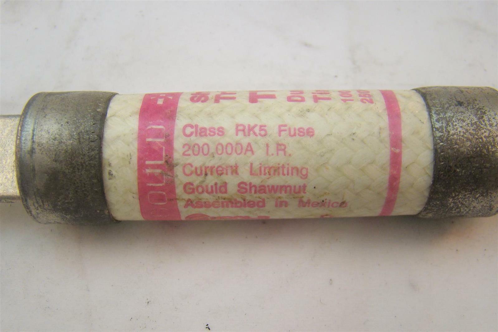 Shawmut TR100R 100amp 250VAC Class RK5 Fuse TR100R | Joseph Fazzio ...