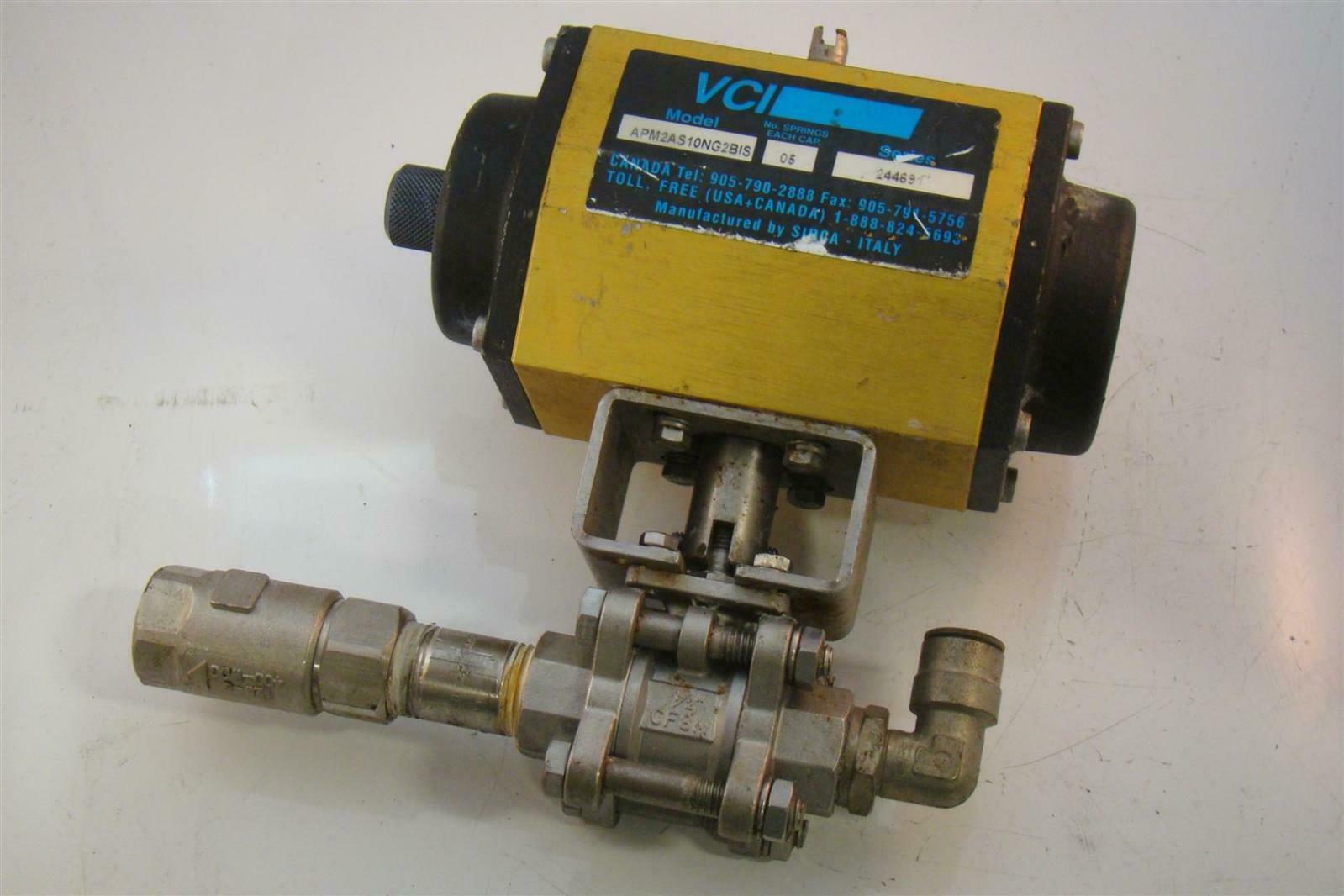 VCI APM03S10NG2BIS CF8M 1000KPA STAINLESS THREADED 1IN NPT BALL VALVE ...