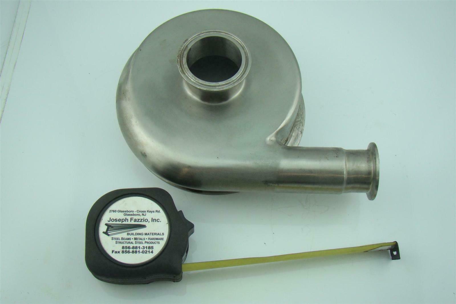 Sanitary Centrifugal Pump Casing, S.S. 2.5" x 2" Clamp connections ...