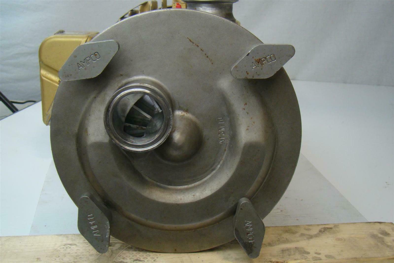 Ampco Pump Stainless Centrifugal ASP220-22-21 w/ Baldor Super E 10 HP ...