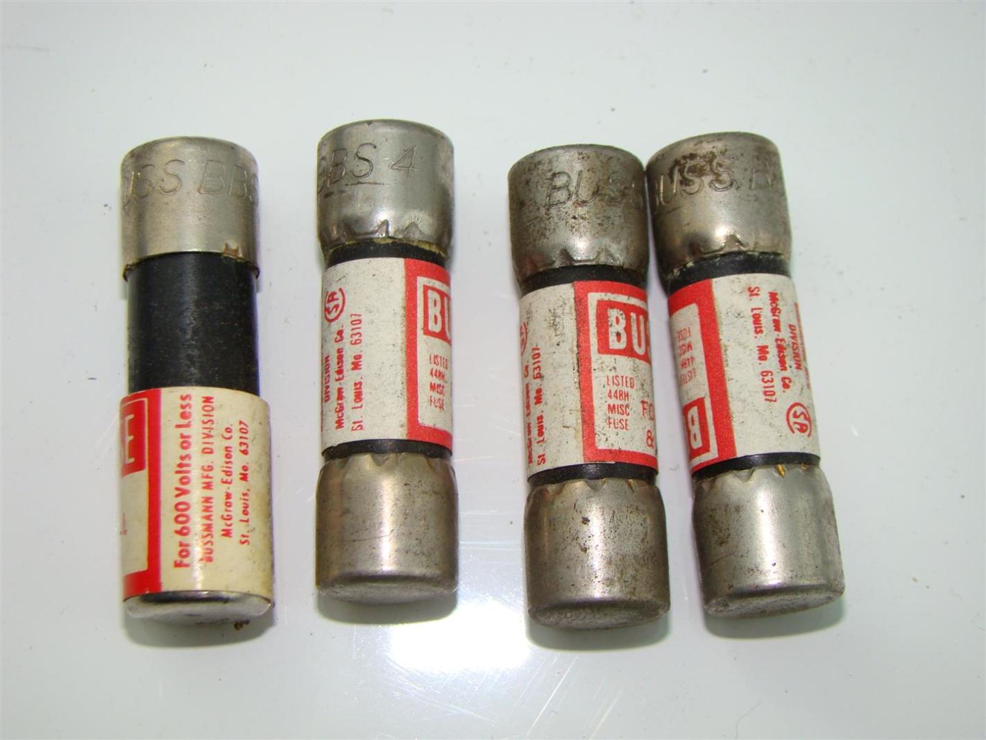 (4) Bussmann Fuses 600 Volts Or Less 448H Misc Fuse | eBay