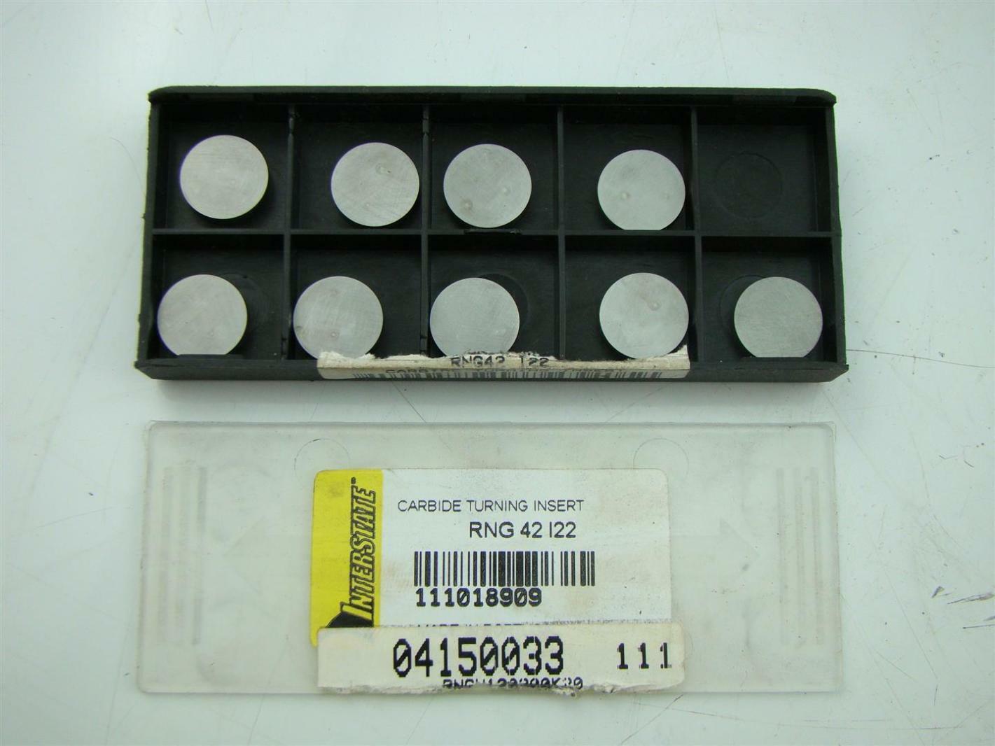 (9) INTERSTATE ROUND CARBIDE TURNING INSERTS RNG42122 | Joseph Fazzio ...
