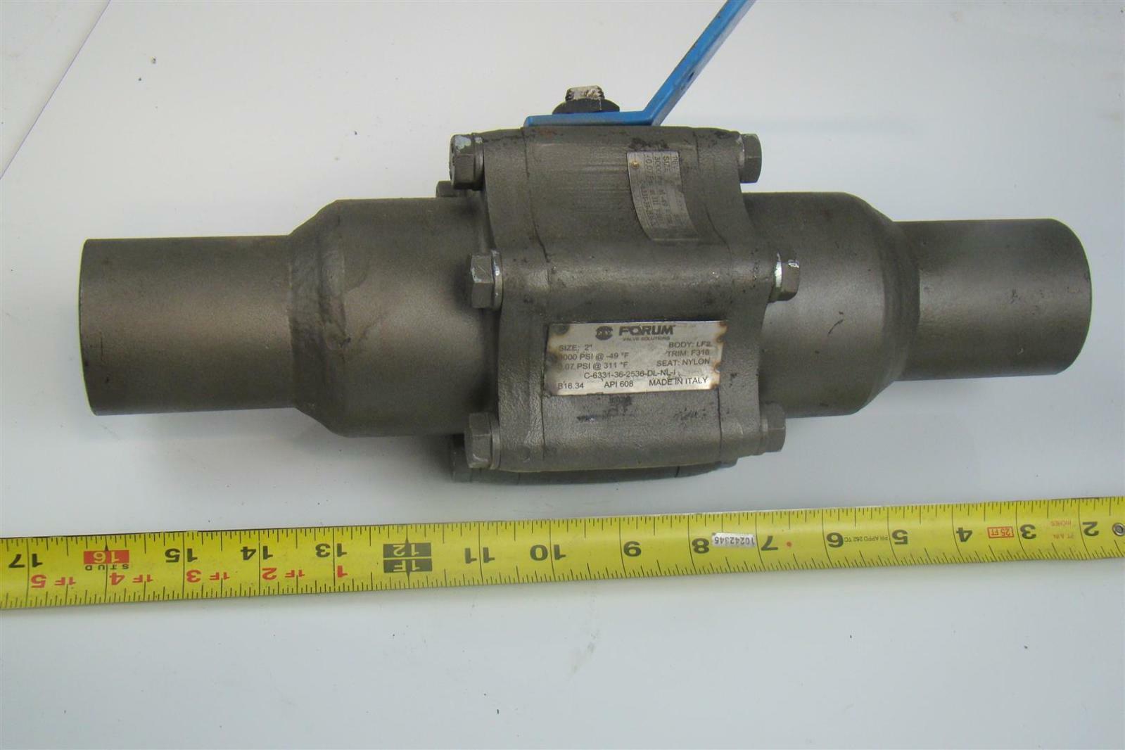 FORUM 2" BALL VALVE 3000 PSI | Joseph Fazzio, Incorporated