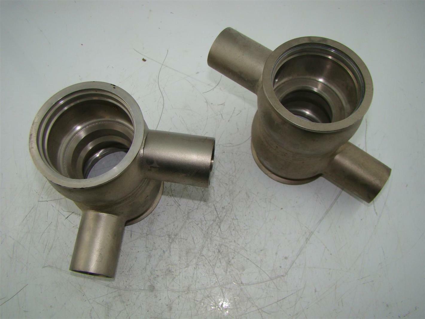 QTY 2 - STAINLESS STEEL BALL TYPE FITTINGS 4.4" AND 3" | Joseph Fazzio ...