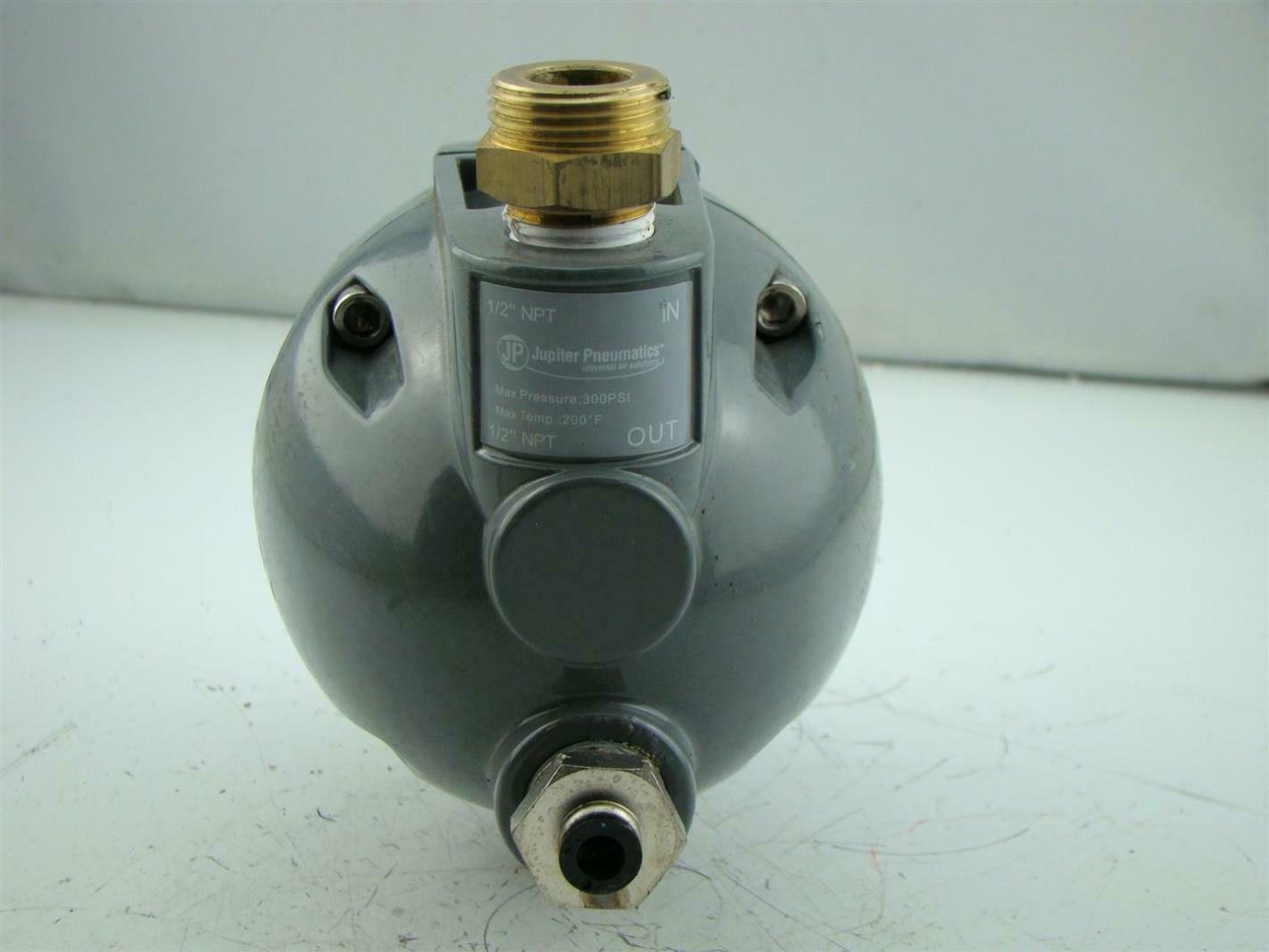 JUPITER PNEUMATICS PRESSURE BALANCE PLUG MAX PSI 300 PSI IN/OUT 1/2 ...