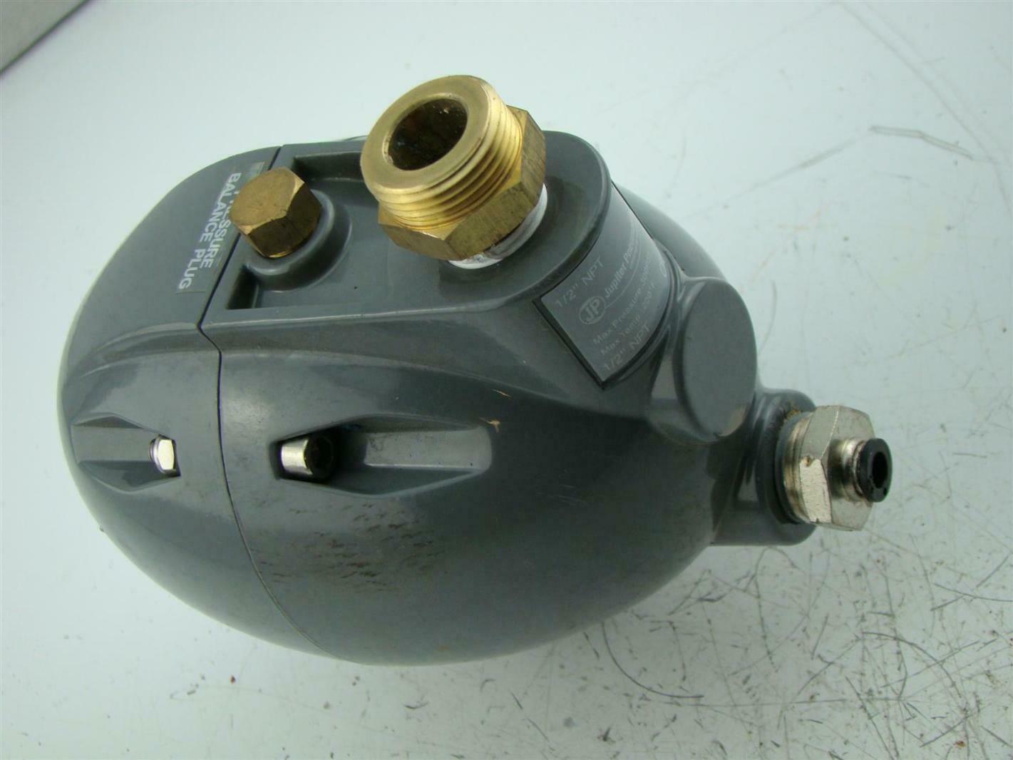 JUPITER PNEUMATICS PRESSURE BALANCE PLUG MAX PSI 300 PSI IN/OUT 1/2 ...