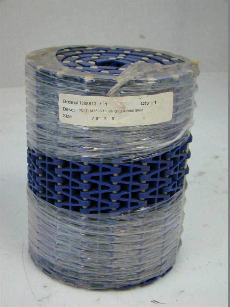 CONVEYOR BELT M2533 FLUSH GRID ACETAL BLUE 7.9" X 5' | Joseph Fazzio ...