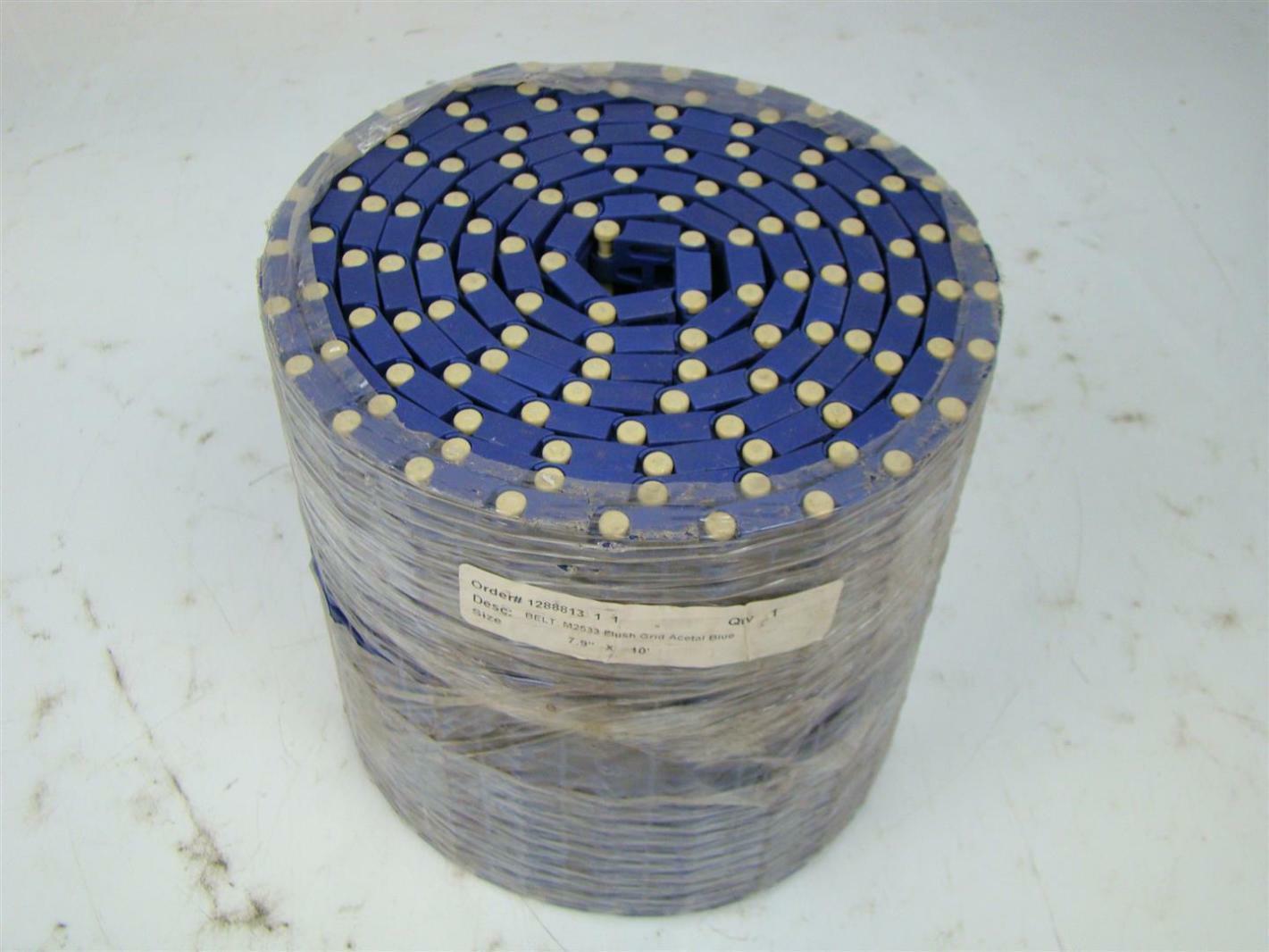 CONVEYOR BELT M2533 FLUSH GRID ACETAL BLUE 7.9" X 10' | Joseph Fazzio ...