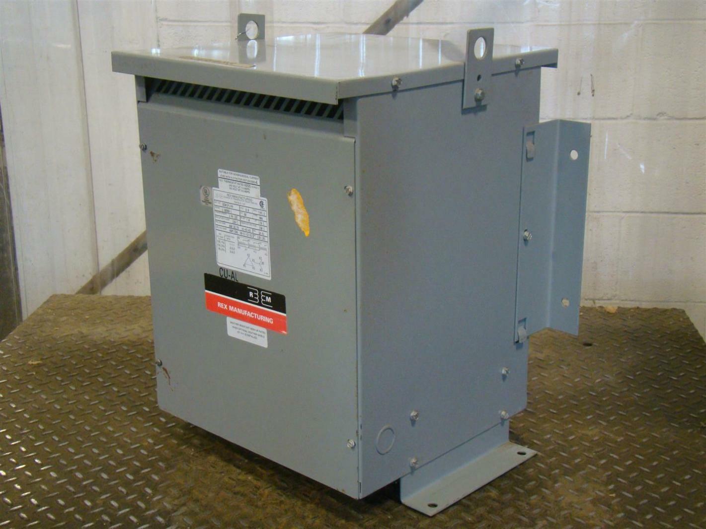 Rex Manufacturing 3PH ISO. Transformer 8.0KVA 3ph 460D x 460Y/266 ...