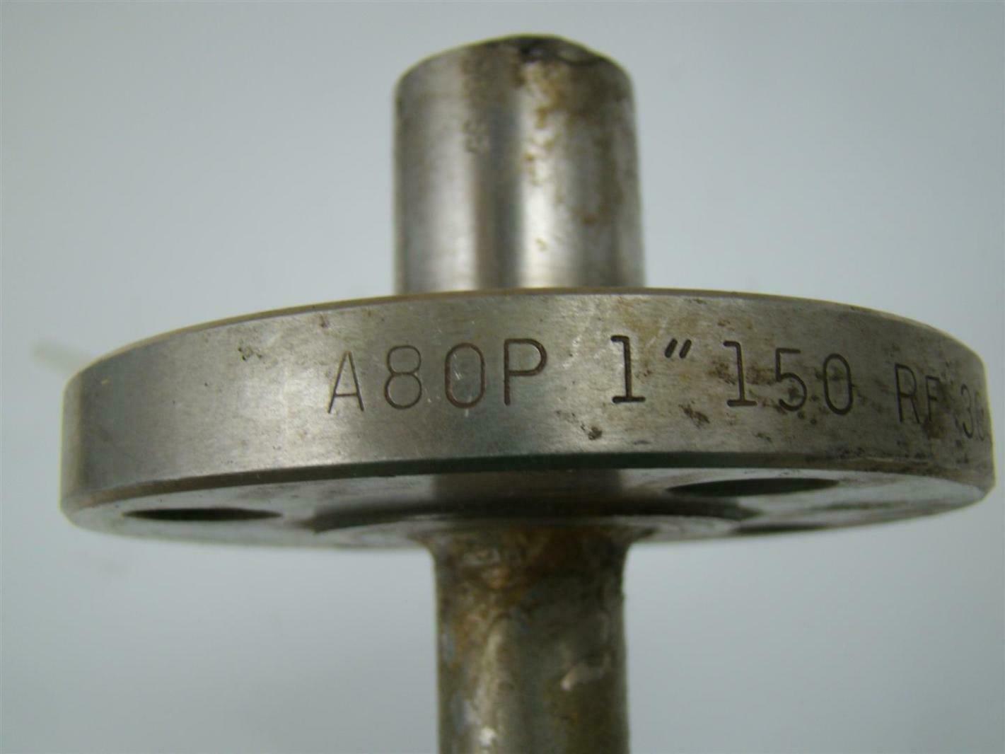 Flanged Thermowell 1/2" FPT 304SS A80P 1" 150 RF | Joseph Fazzio ...