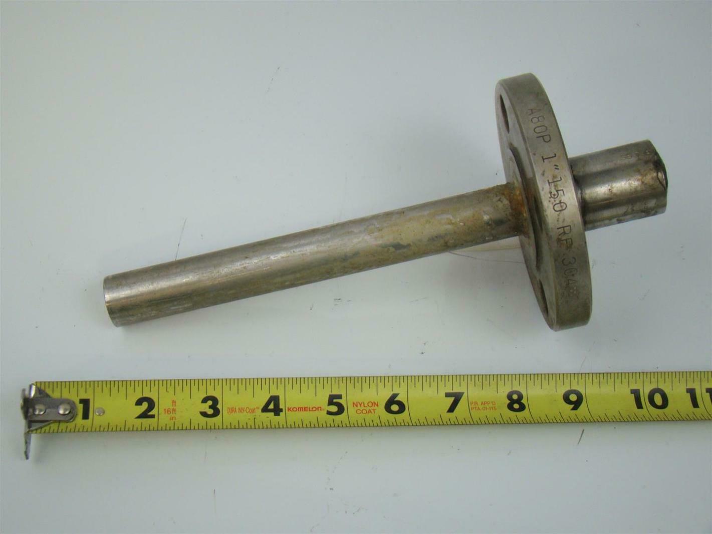 Flanged Thermowell 1/2" FPT 304SS A80P 1" 150 RF | Joseph Fazzio ...