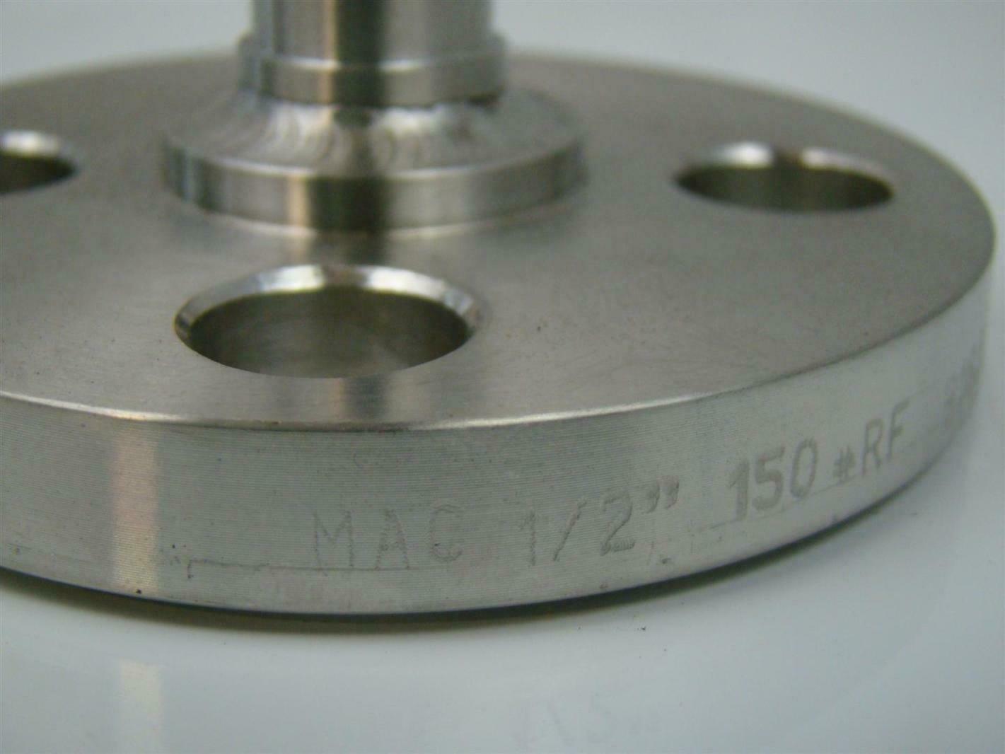 Flanged Thermowell Mac 1/2" 150#RF B16.5 A-240 304/304L Stem HT-6CW3 01 ...