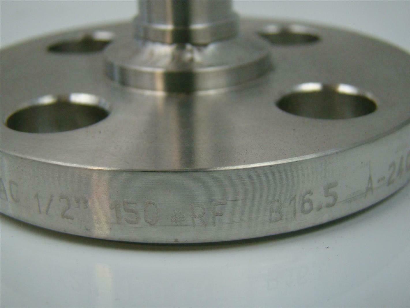 Flanged Thermowell Mac 1/2" 150#RF B16.5 A-240 304/304L Stem HT-6CW3 01 ...