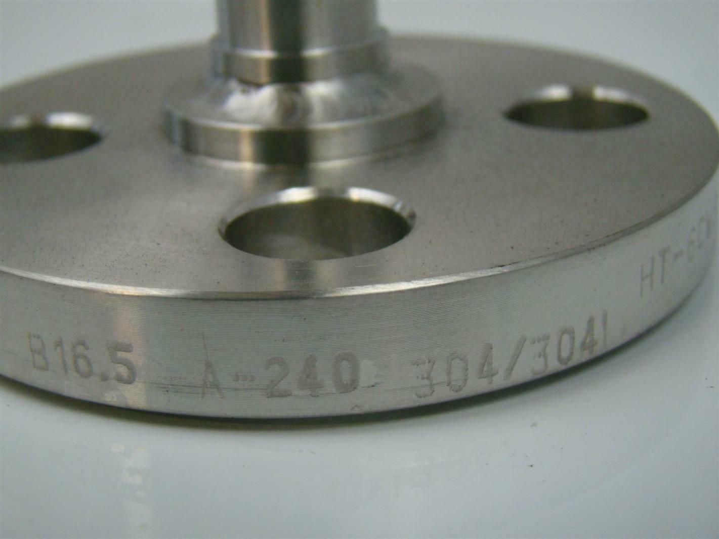 Flanged Thermowell Mac 1/2" 150#RF B16.5 A-240 304/304L Stem HT-6CW3 01 ...
