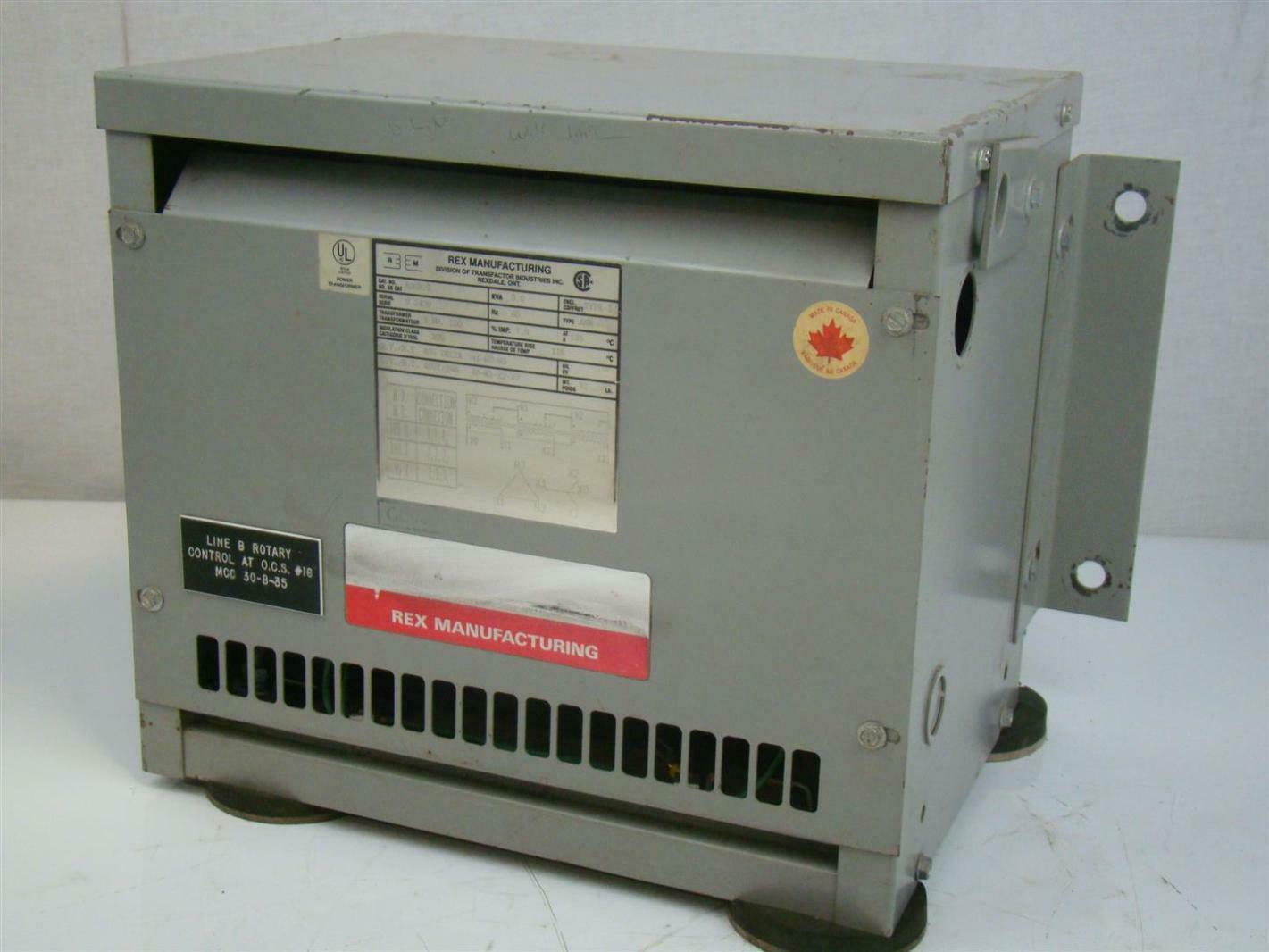Rex Iso Transformer 3KVA 3-PHASE 460d x 460y/266 B3HP/Z | Joseph Fazzio ...