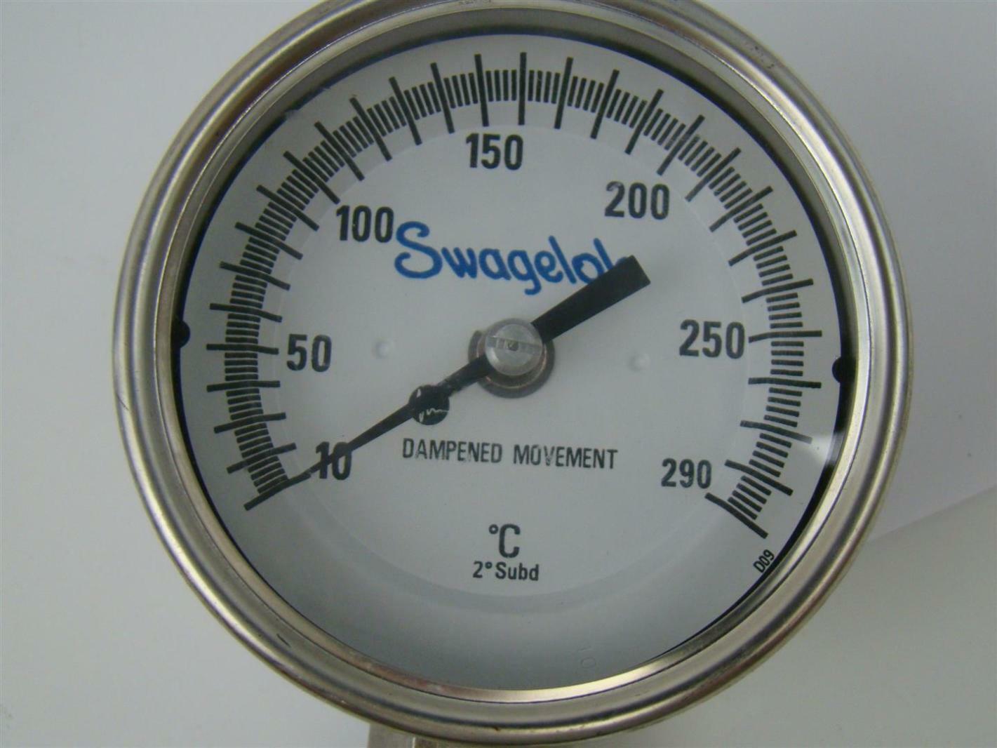 Swagelok 290deg C Stainless Gauge A 316/L 22730B | Joseph Fazzio ...