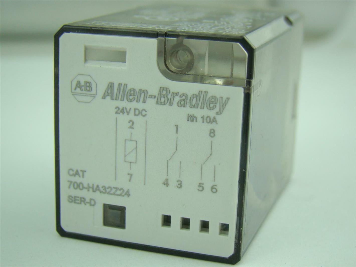 Allen-Bradley Cat 700-Hb32Z24-Series D Relay, 10A, 3 C/0, 30Vac, 1Hp ...