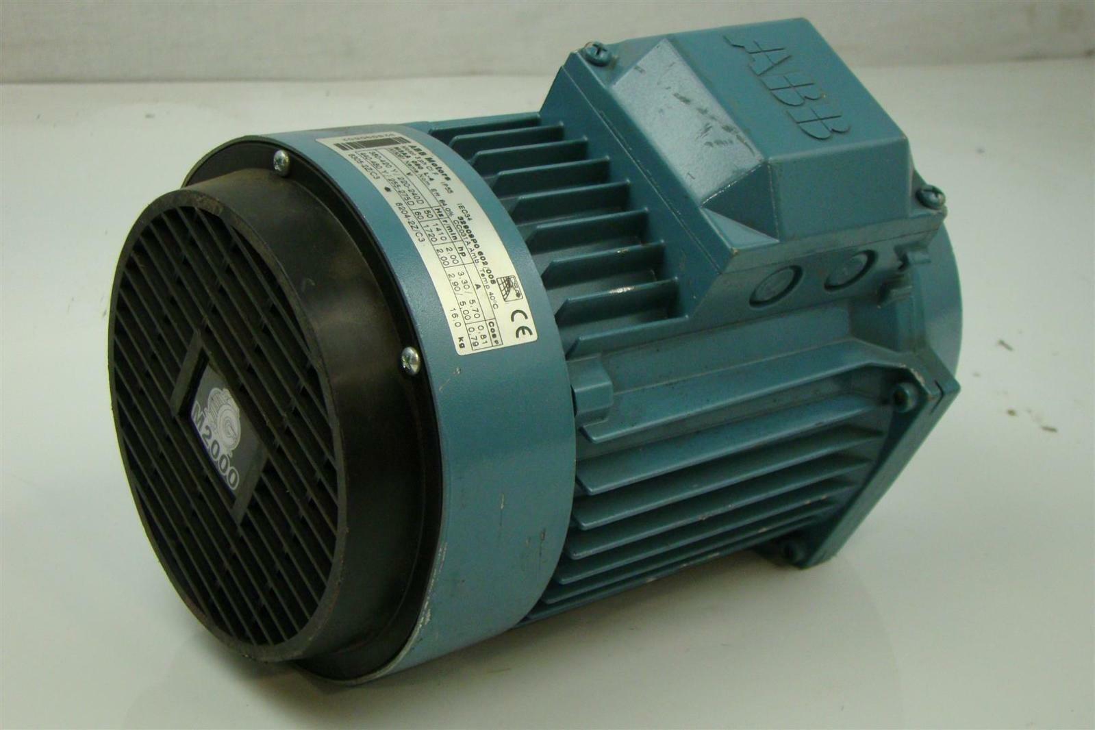 Abb Electricric Motor - 3P , 2Hp, 480V, 60Hz, 2.25" X .94 Shaft ...