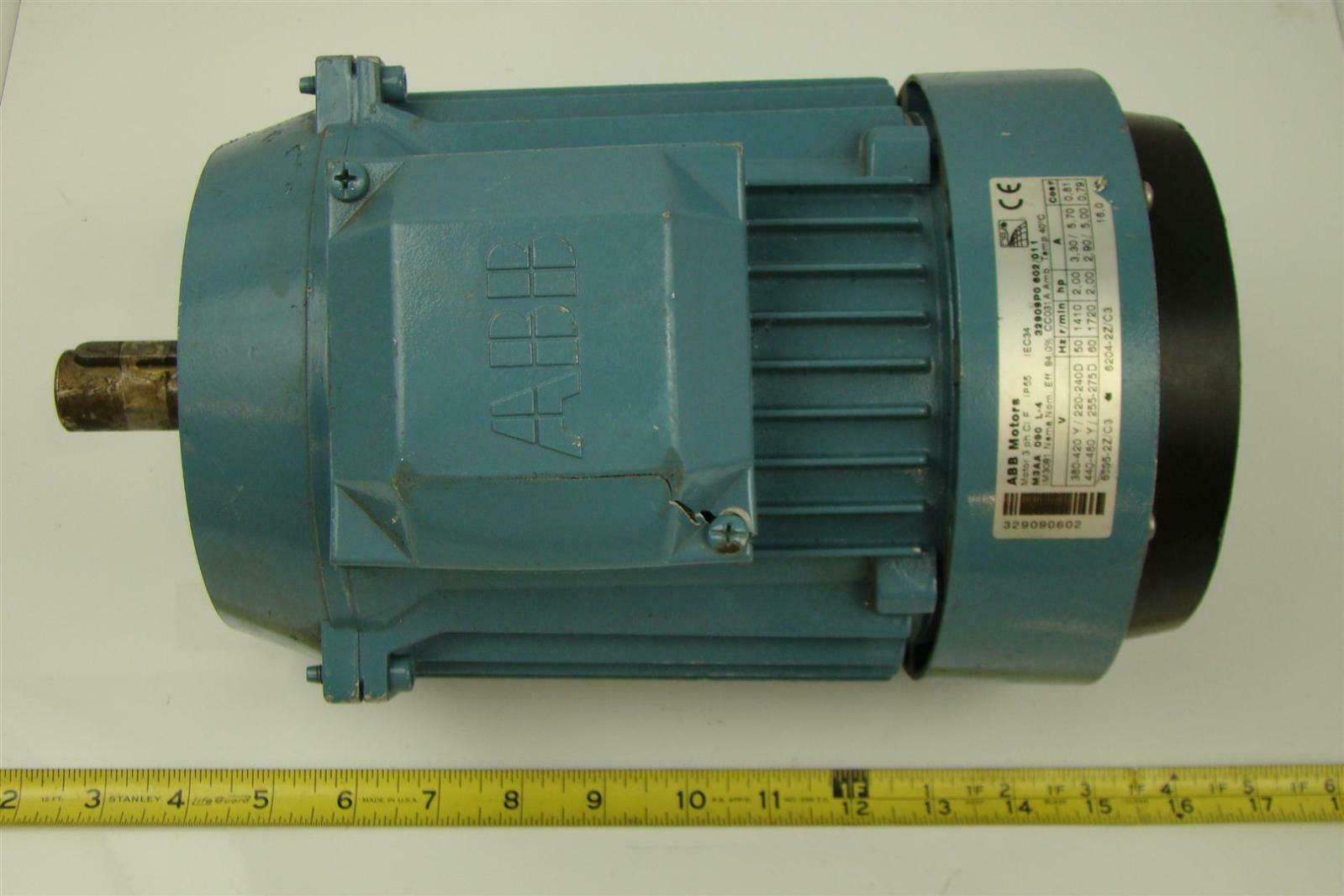 Abb Electricric Motor - 3P , 2Hp, 480V, 60Hz, 2.25" X .94 Shaft ...