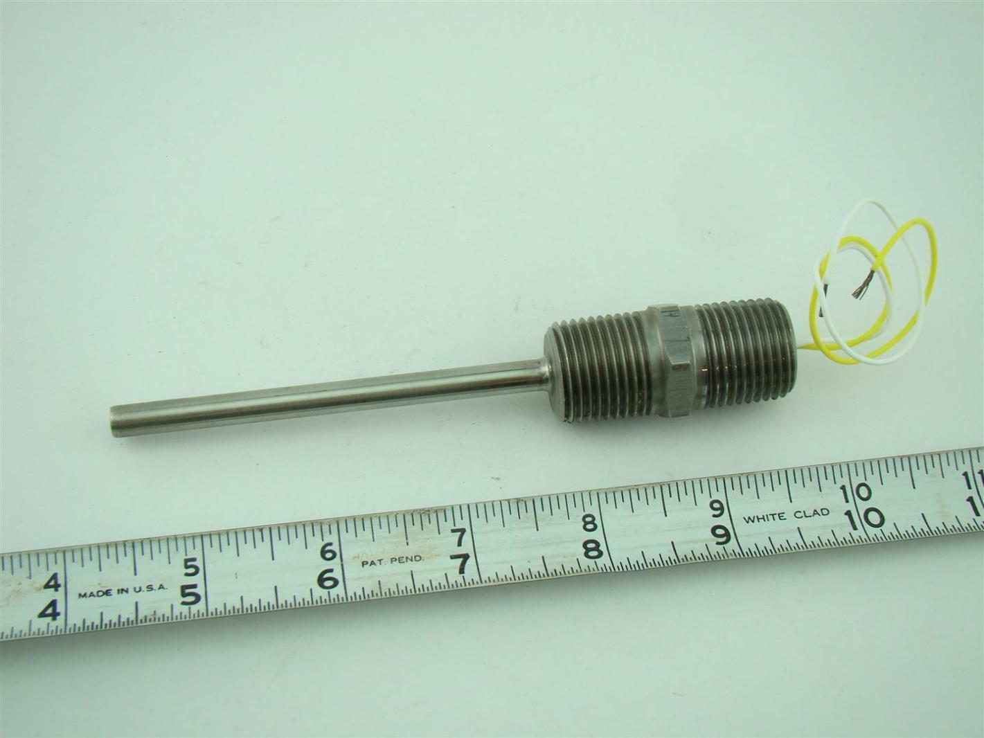 5" Stainess 2wire Thermocouple Probe Threaded 1/2" NPT | Joseph Fazzio ...