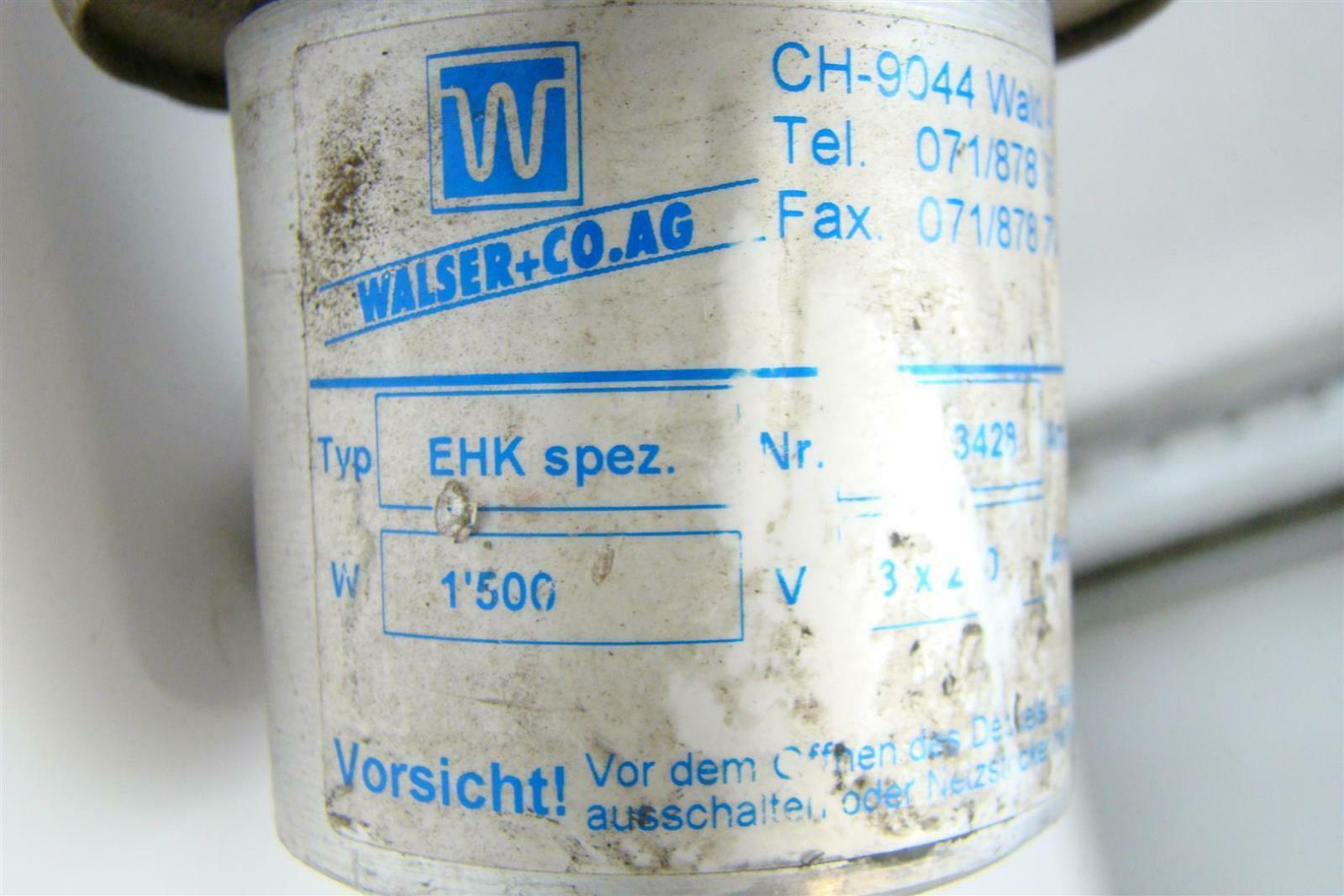 Walser SS Flow Heater Process Heating EHK 1500W 3428 0602 | Joseph ...