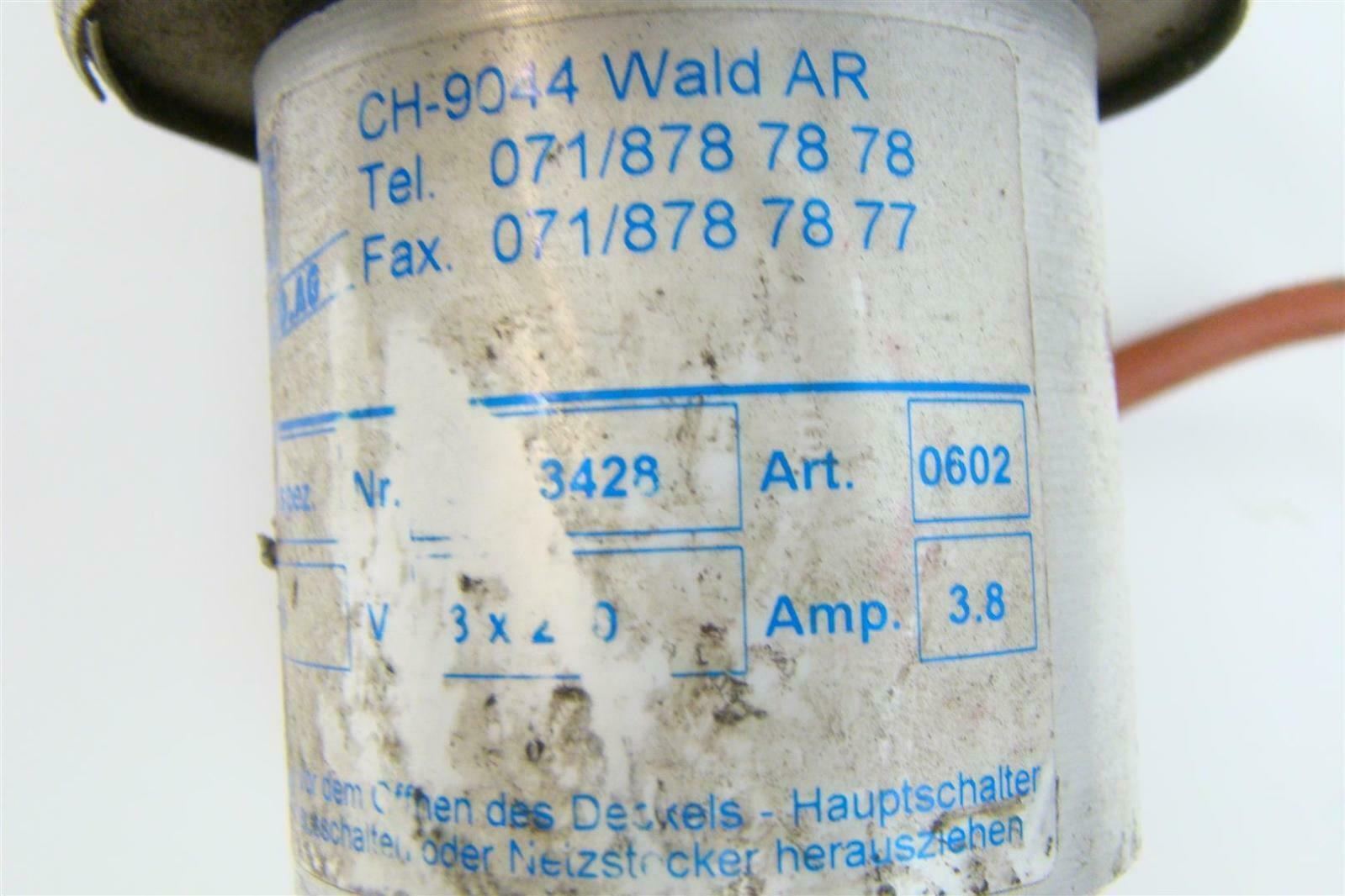 Walser SS Flow Heater Process Heating EHK 1500W 3428 0602 | Joseph ...