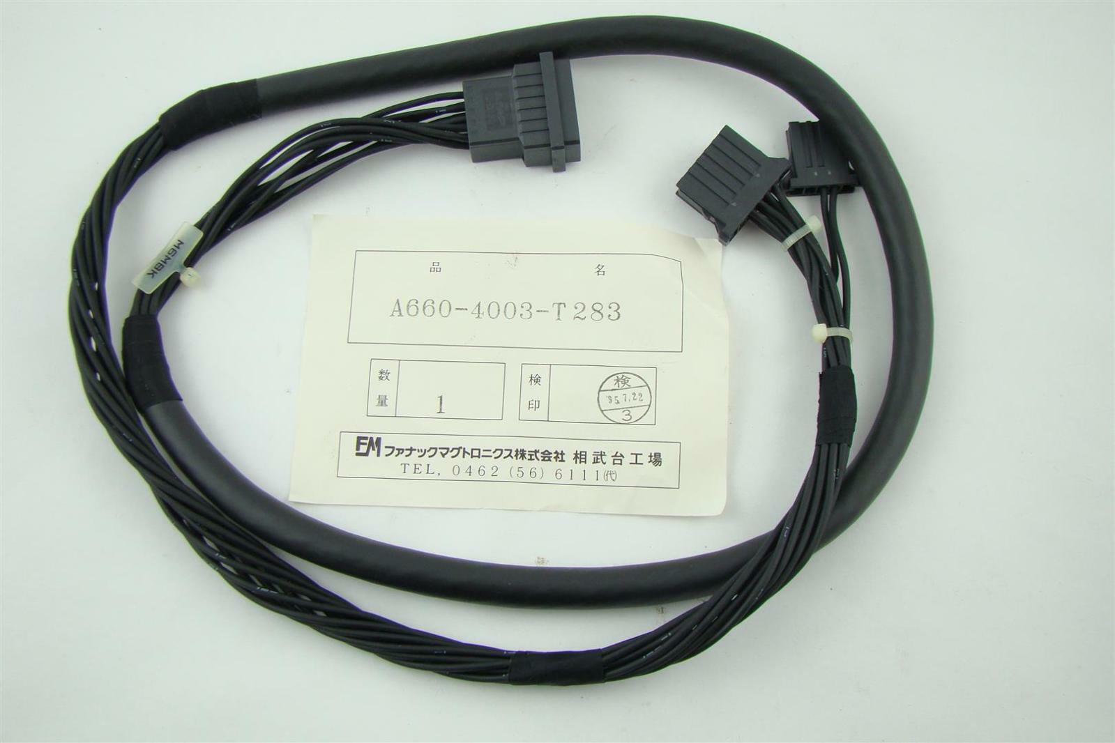 Fanuc Robotics Cable Assembly A660-4003-T283 | Joseph Fazzio, Incorporated