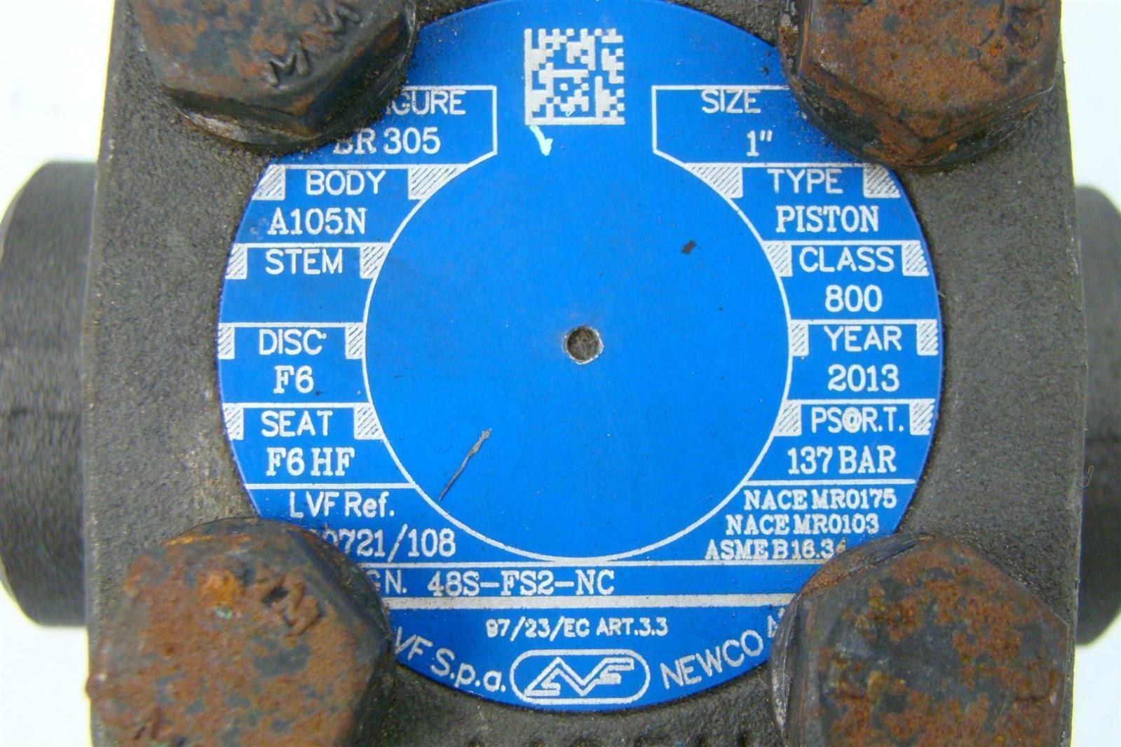 Newco 1" Class 800 Cast Iron Check Valve 48S-FS2-NC | Joseph Fazzio ...