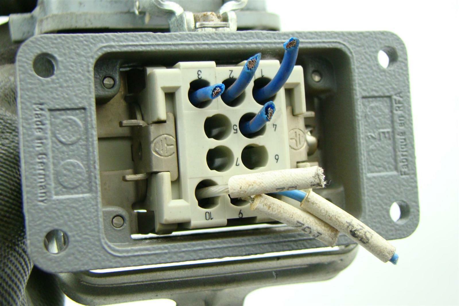 Harting 16A 500V Female Connector Plug Aluminum Hood Housing Side Entry ...