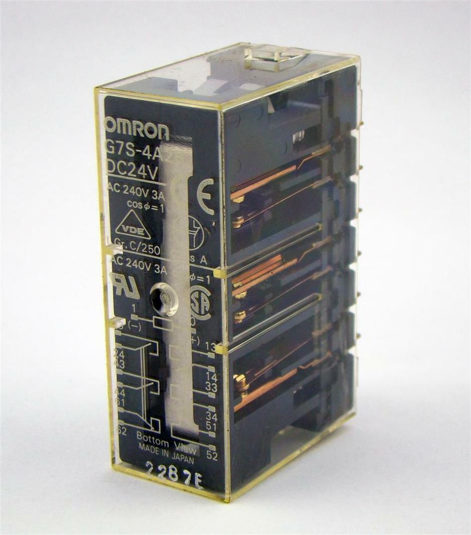 OMRON Relay - G7S-4A2B, DC24V, AC240V , 3A | Joseph Fazzio, Incorporated