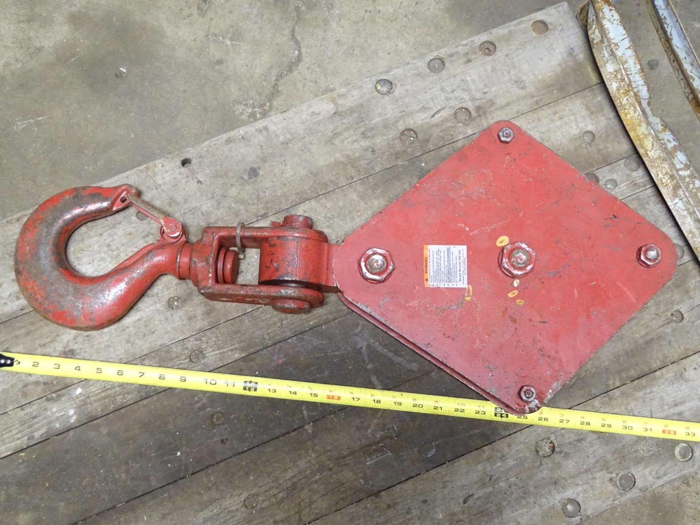 Crosby Western 4 TON Sheave Pulley Block With Hook , WLL 4T 5/8 W/L ...