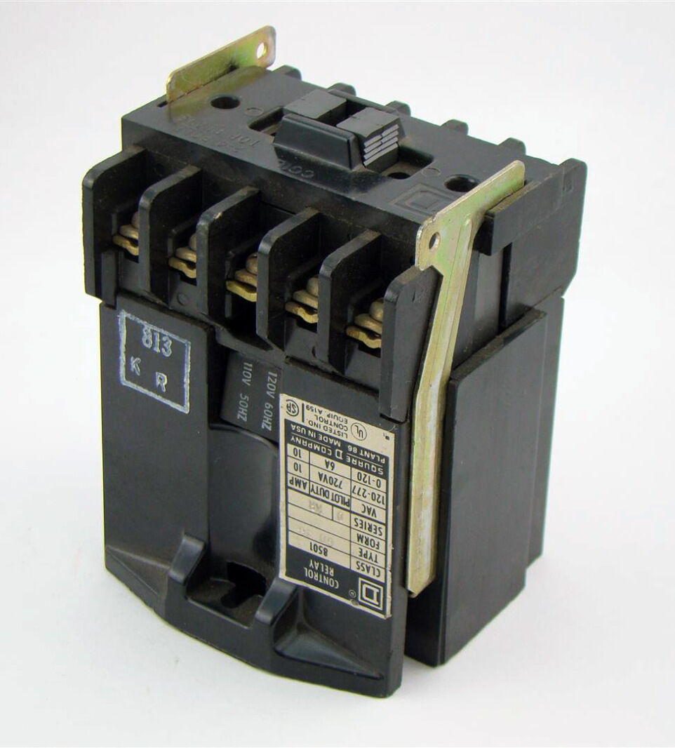 Square D Coil 2-4 Pole 120V Series D 120-277Vac 10A Class 8501 G0-40 ...