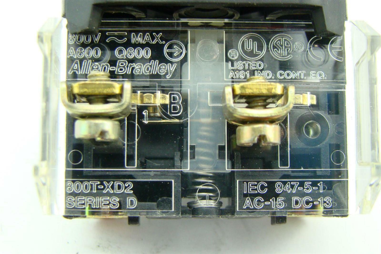 Allen-Bradley Type 4, 13 Ser T 800T-XD2 | Joseph Fazzio, Incorporated