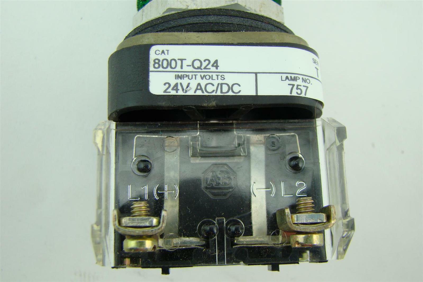 Allen-Bradley Full Voltage 24Vac/dc Lamp 757 800T-Q24 | Joseph Fazzio ...