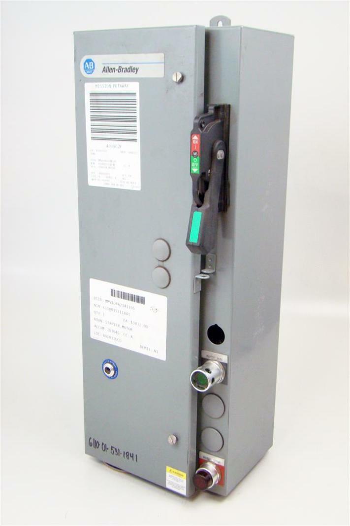 Allen Bradley Combination Starter 480/120V 3R / 4 / 12 3PH 512-NX66 ...