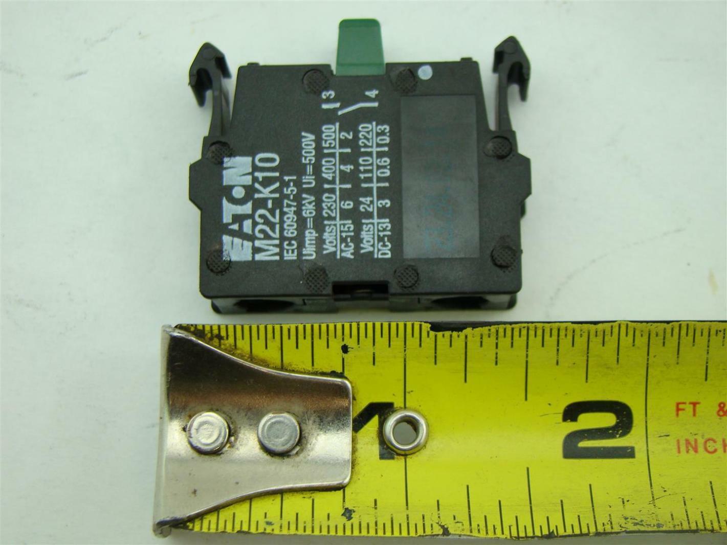 Eaton M22-K10 | 600VAC Push Button Contact | Joseph Fazzio, Incorporated