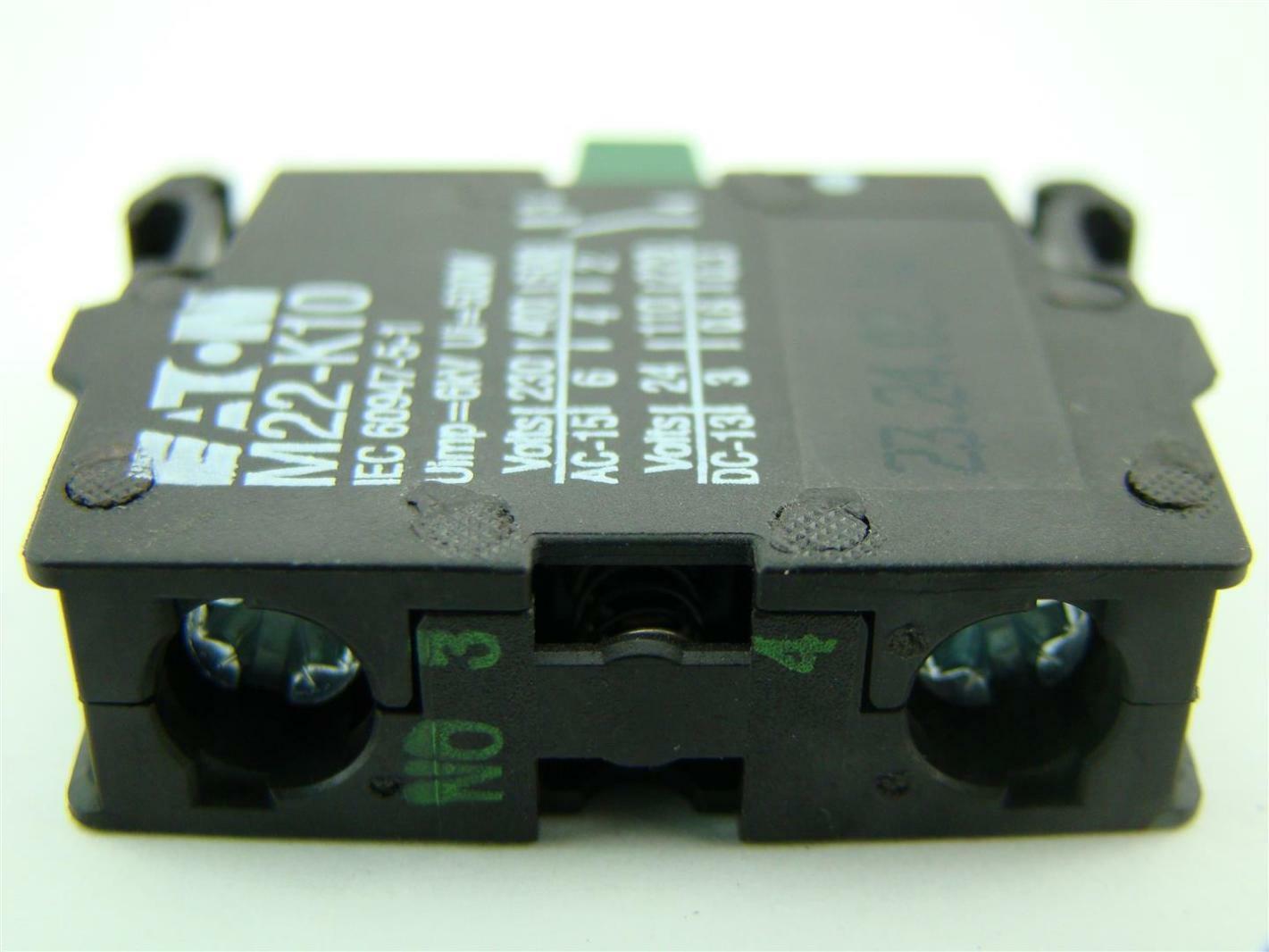 Eaton M22-K10 | 600VAC Push Button Contact | Joseph Fazzio, Incorporated