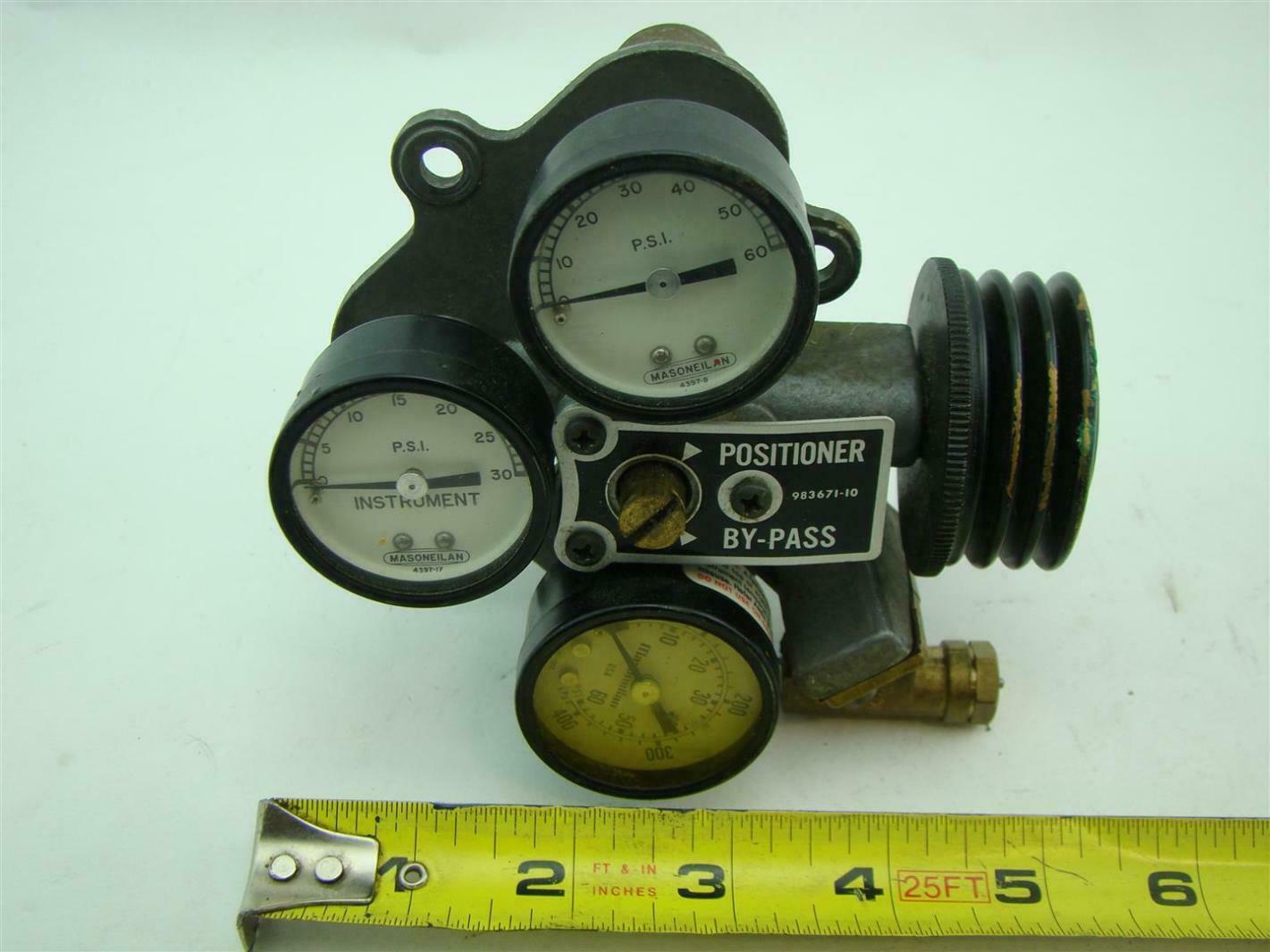 Masoneilan Control Gauge - Positioner By-Pass 3 Gauge 983671-10 ...