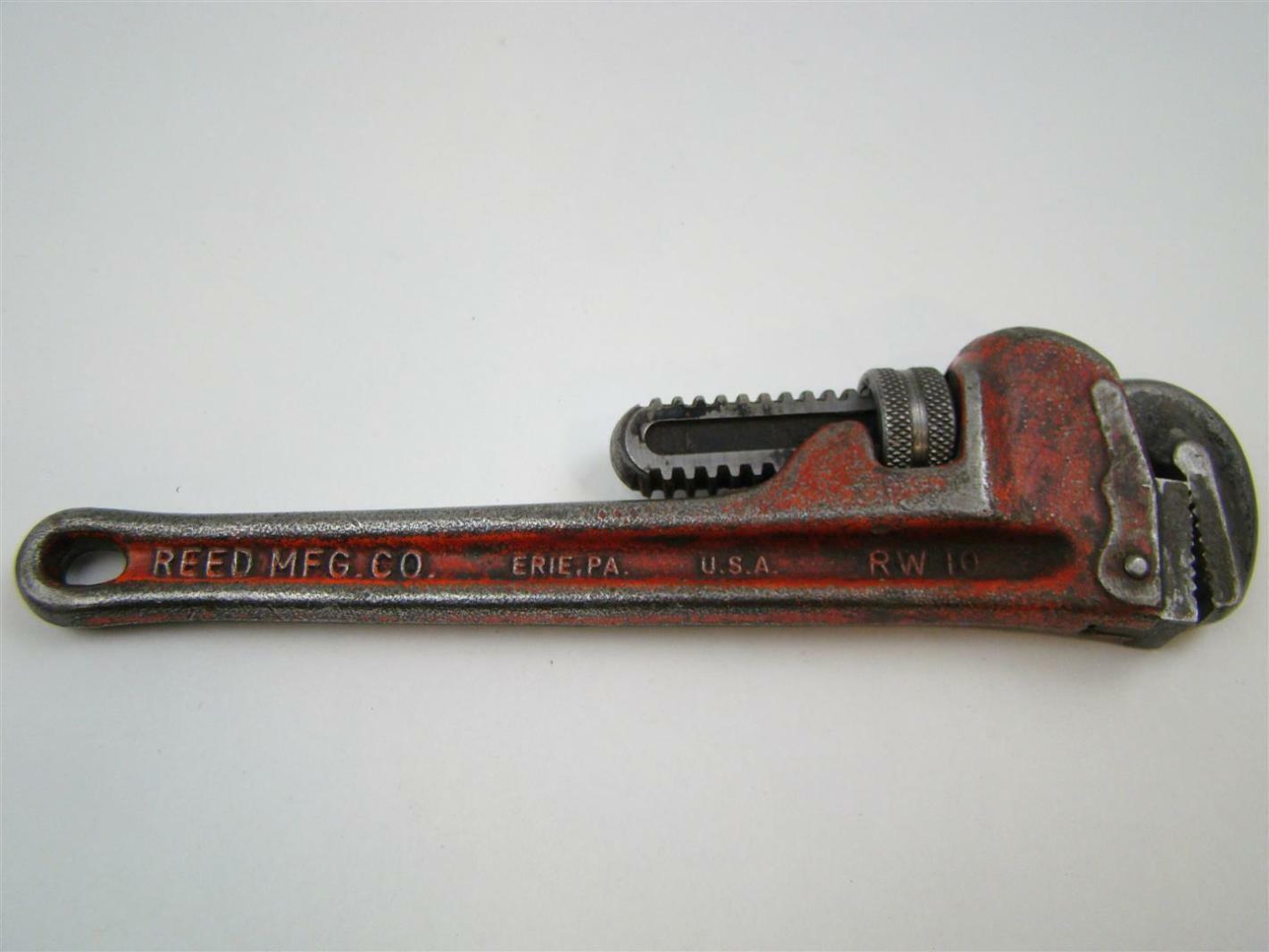 Reed MFG. Co. Adjustable Pipe Wrench 10", RW10 | Joseph Fazzio ...