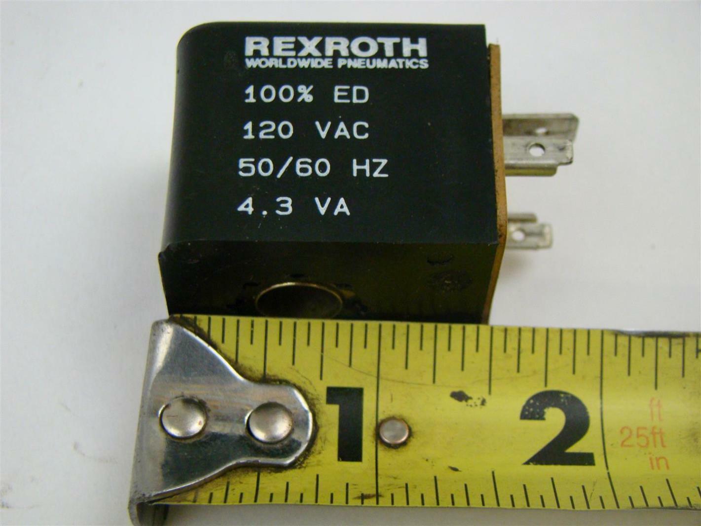 Rexroth Solenoid Valve Coil , 120VAC 4.3VA | Joseph Fazzio, Incorporated