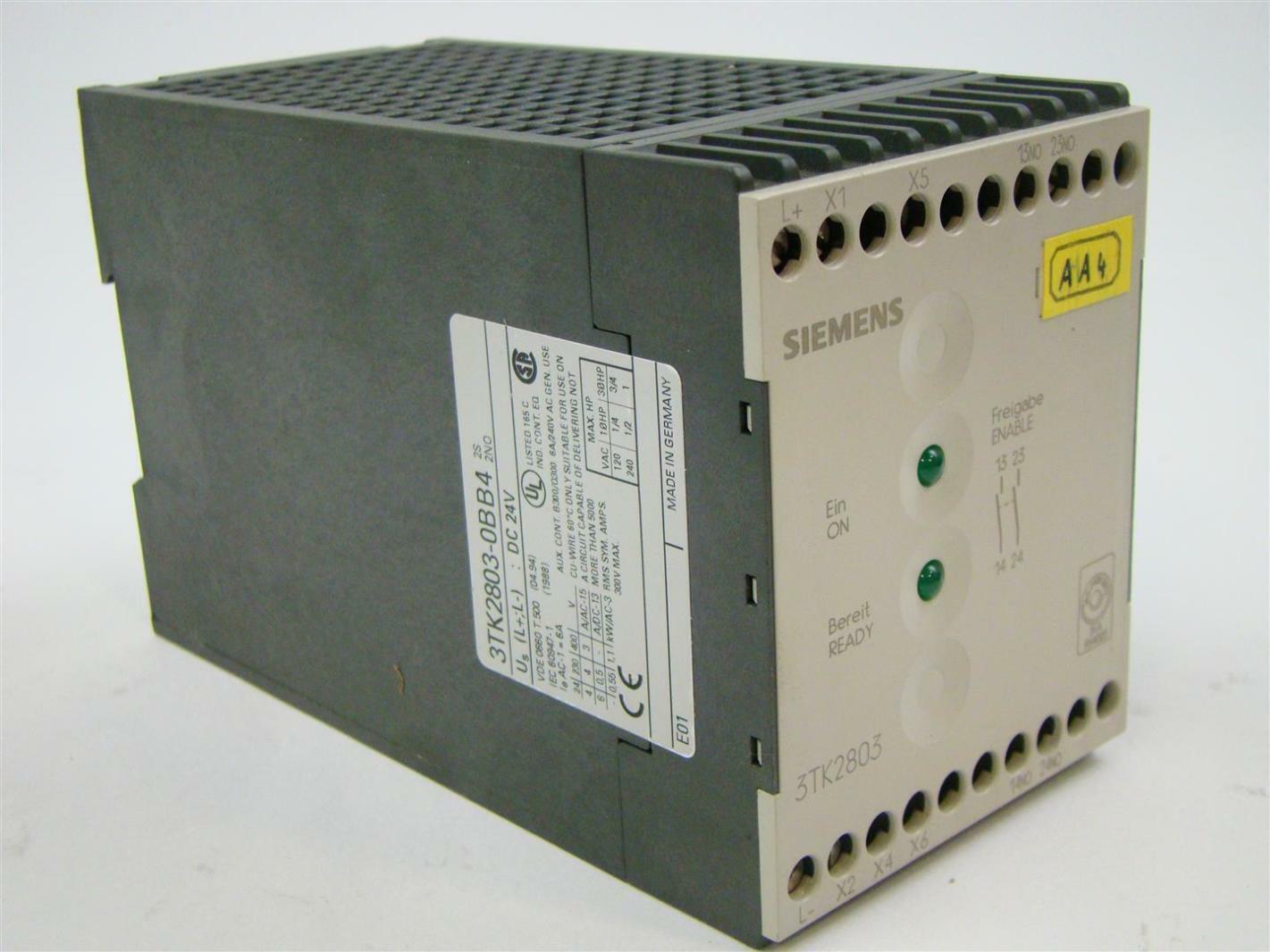 Siemens Contractor DC 24V, 3TK2803-0BB4 | Joseph Fazzio, Incorporated